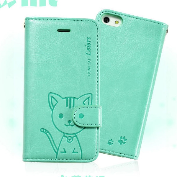 เคสไอโฟน 6 พลัส ฝาพับ Domicat สีมิ้น - SiamShop.com