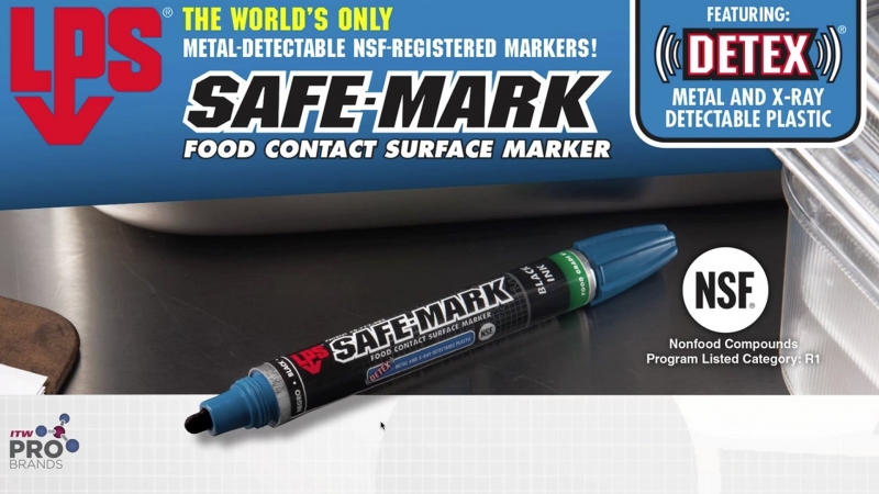 LPS SAFE-MARK with FOOD GRADE MARKER ปากกาเคมีฟู้ด - SiamShop.com