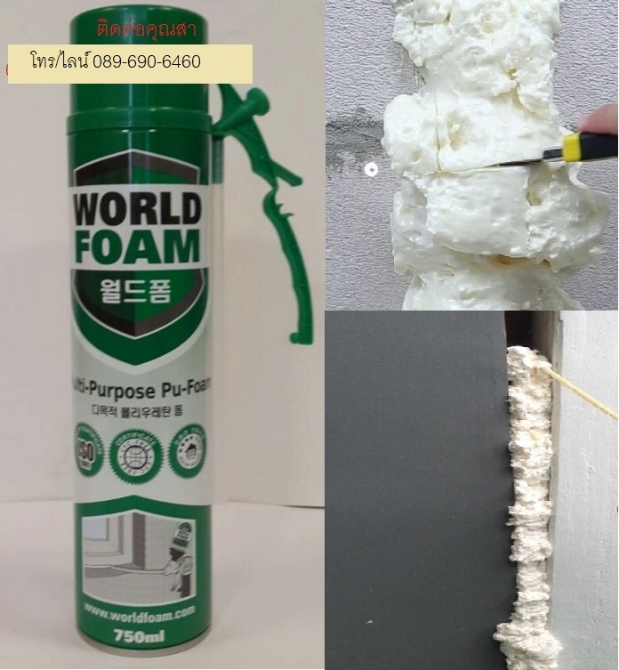 WORLD FOAM สเปรย์โฟมสำหรับอุดรอยรั่ว ช่องโหว่ของหน - SiamShop.com